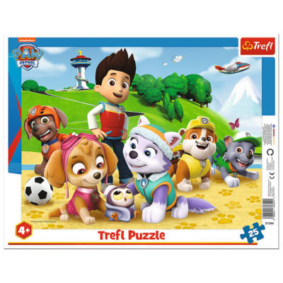 Paw Patrol Frame Jigsaw Puzzle Beginners Childrens 25 Piece Marshall ...