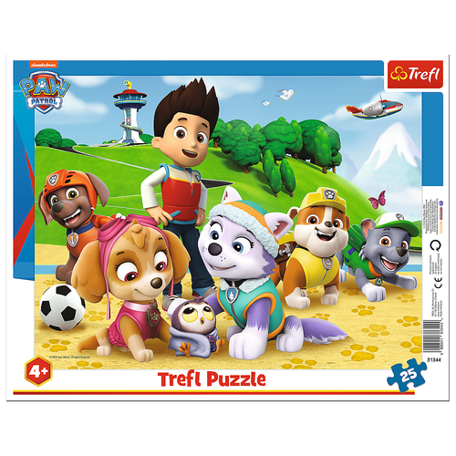 Paw Patrol Telaio Puzzle Principianti Bambini 25 Pezzi Marshall Rubble ...