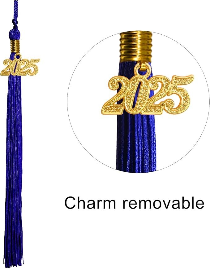 Matte Graduation Cap with 2025 Tassel for High School & Bachelor | eBay