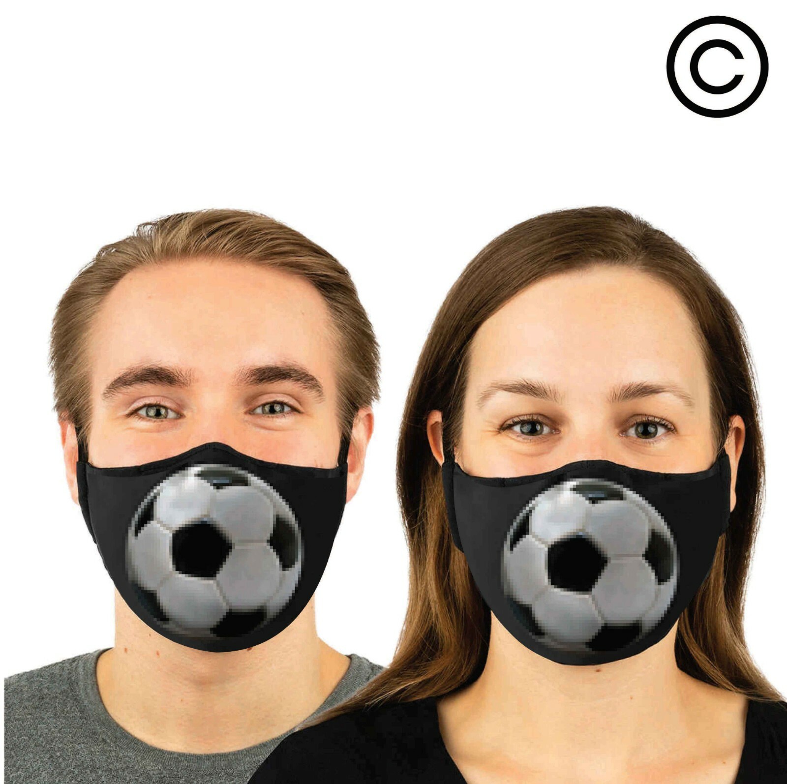 SOCCER BALL couples matching face masks -face mask ( 2 pcs ) | eBay