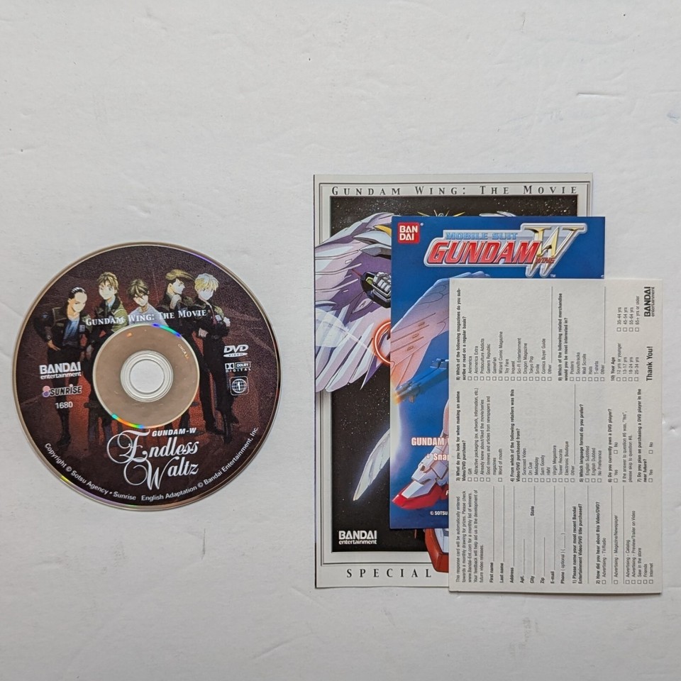 Gundam Wing: The Movie - Endless Waltz (DVD, 2001, Special Edition ...
