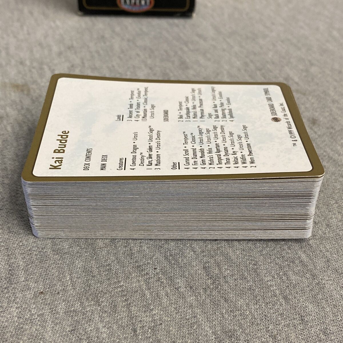 MTG Magic the Gathering 1999 World Championship Deck Tokyo MTG Magic the Gathering 1999 World Championship Deck Tokyo