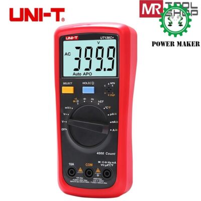 UNI-T UT136C+ Handheld Digital Multimeter Auto AC/DC DMM 40MΩ 40mF Temp ...