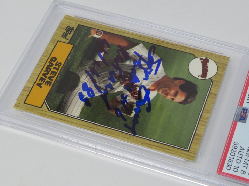 Steve Garvey PADRES Signed Autograph 1987 Topps Tiffany Card w/ insc ...