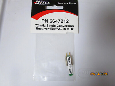 Hitec 72Mhz AM/FM Single Conversion Receiver Crystal CH12 72.030Mhz ...
