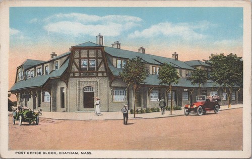Postcard Post Office Block Chatham MA | eBay
