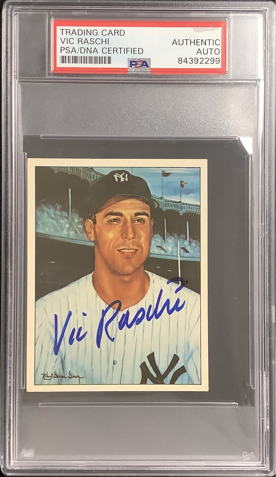 Vic Raschi Signed 1983 TCMA #34 Card 50 Years of Yankees WSC Autograph ...
