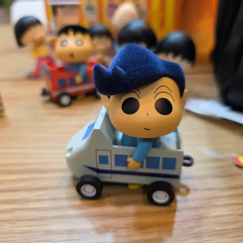 Chibi Shinnosuke & Kotaro Car & Train Figure Set - Excellent Condition ...