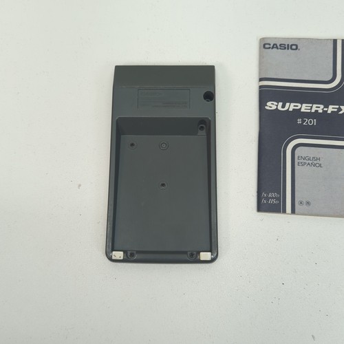 Vintage - 1986 Casio Super FX-115d Calculator With Manual Working | eBay