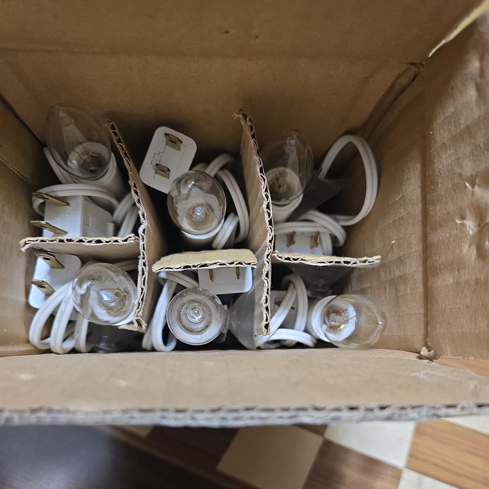 Lillian Vernon Brass Electric Window Candle Stick Light Set -6 With Box ...