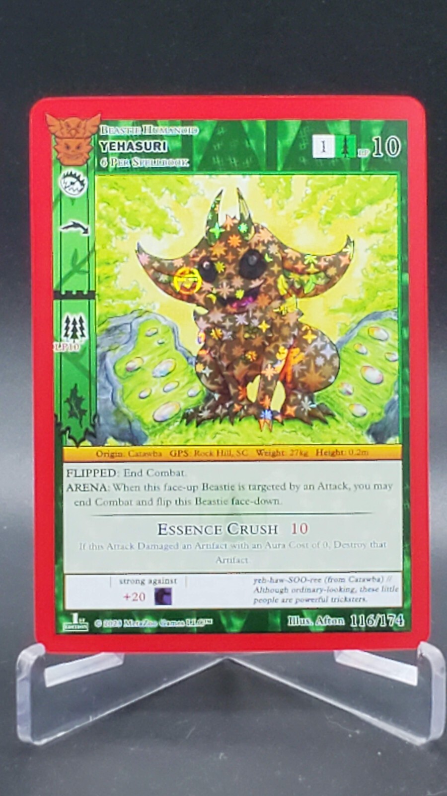 Yehasuri 116/174 MetaZoo Native 1st Edition REVERSE Holo Foil Card NM ...