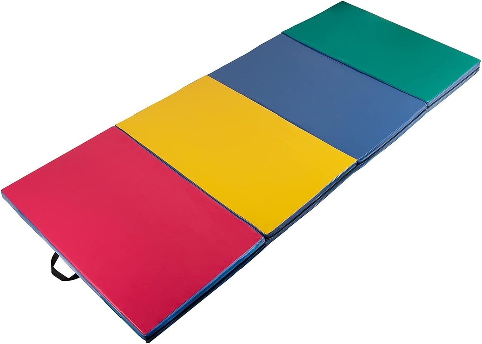 Gymnastics Gym Folding Exercise Aerobics Yoga Mat 4'x6'x2"/4'x8'x2"/4 ...