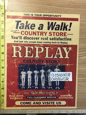 Replay Country Store 1994 Vintage 4 pg. Print Ad Advertisement Set | eBay