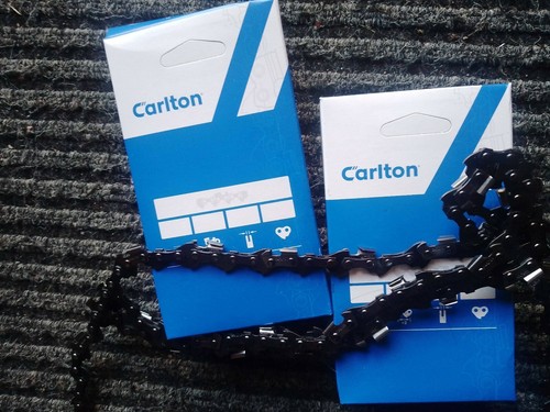 2 x CARLTON CHAIN loops 3/8 Lo Pro 050 x 56 dl GENUINE *for 16" MAKITA ...