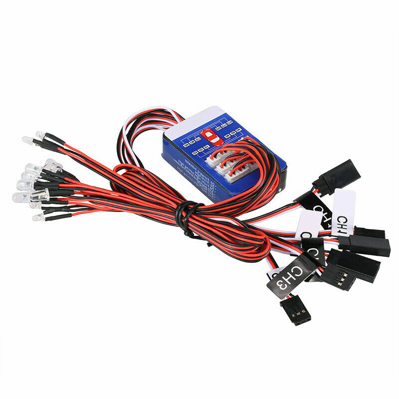 12 LED Light Steering System Lighting Kit fit for TAMIYA TT-01 SCX10 ...