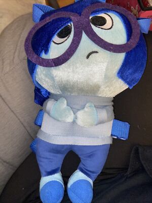Disney Inside Out Sadness 13" Stuffed Plush Backpack Toy | eBay
