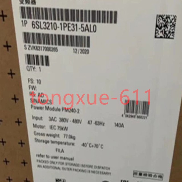 Siemens Sinamics G120 6sl3210-1pe31-5al0 Power Module Pm240-2 FS 11 ...