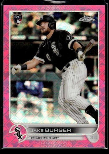 2022 Topps Chrome LogoFractor Pink Jake Burger Rookie 195/199 Chicago ...