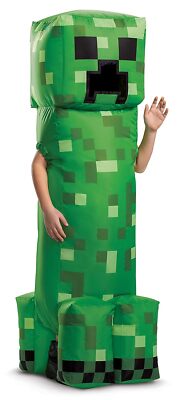 Creeper Inflatable Minecraft Mojang Game Fancy Dress Up Halloween Child ...