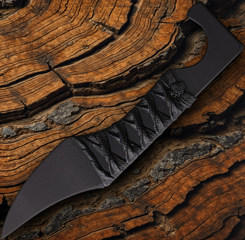 Revenant Corps Talon V2 Fixed Knife 3" Black G10 Construction/Wrapped ...