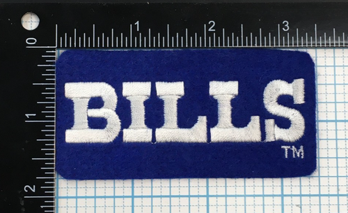 1995 ERA BUFFALO BILLS NFL FOOTBALL VINTAGE 3.5" TEXT LOGO TEAM PATCH ...
