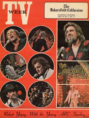 1973 BAKERSFIELD TV WEEK GUIDE MIDNIGHT SPECIAL WOLFMAN JACK MERLE ...