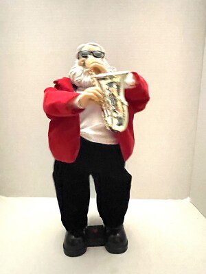 Holiday Home Sax Playing Santa-moves to “Up On The House Top” | eBay