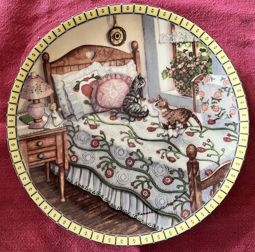 1991 Edwin M Knowles "A Sunny Spot” plate by Hannah Holister Ingmire W ...