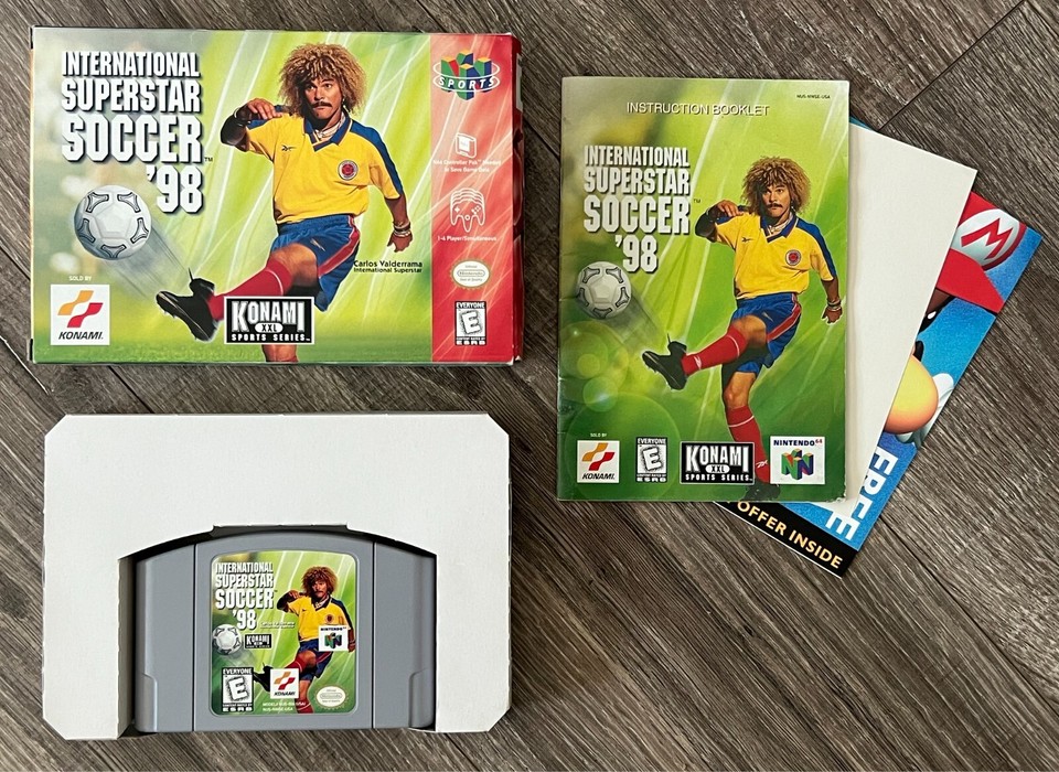 International Superstar Soccer 98' Nintendo 64 N64 - Complete Cib ...