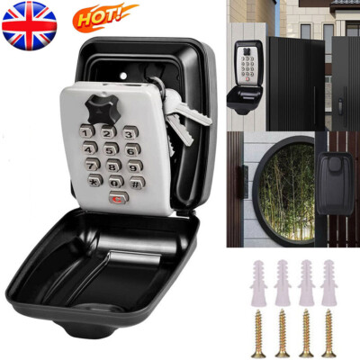 Key Safe Wall Mounted Police Approved Key Lock Box Outdoor Large Key ...