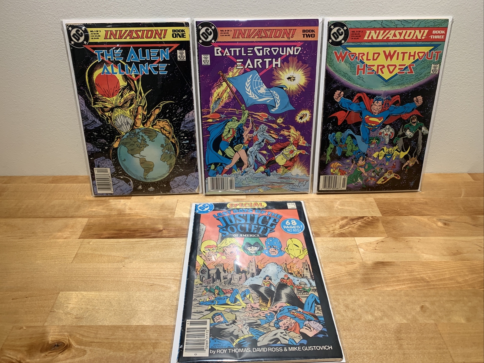 DC Comics: Invasion! Books #1-3, Last Days Of The Justice Society #1 ...