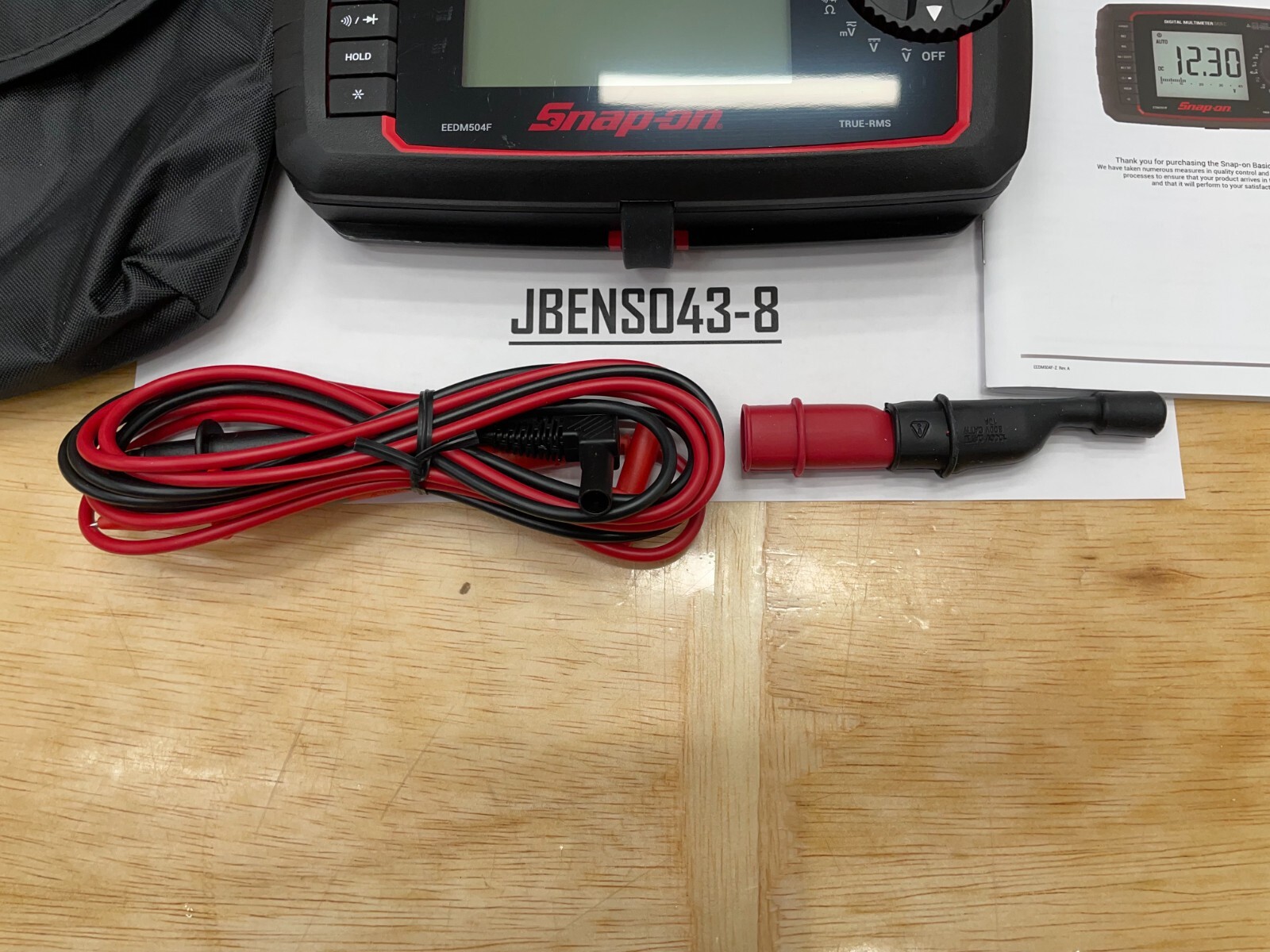 Snap-on Tools NEW True-RMS Daylight Basic Digital Multimeter EEDM504F ...