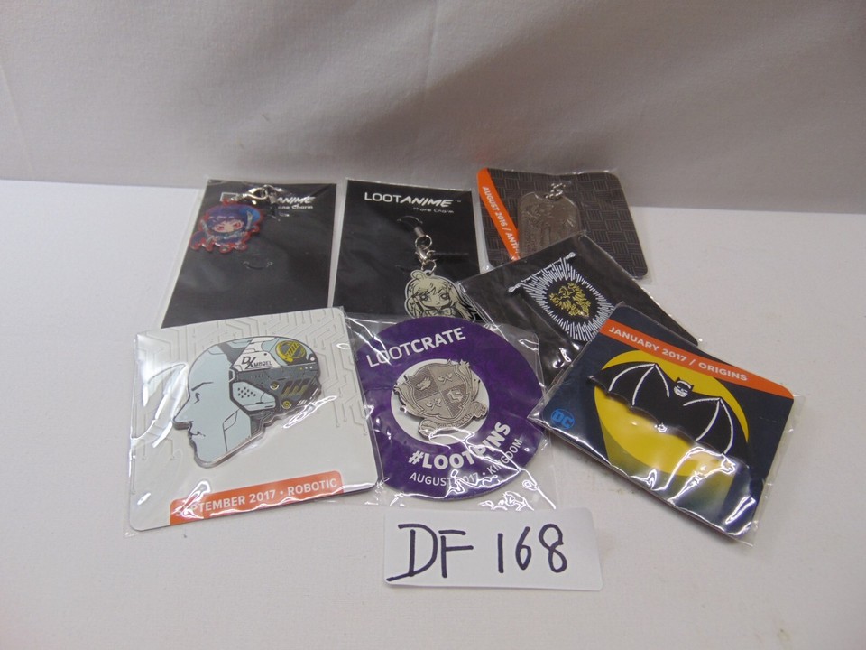 Lot of 7 New Loot Grate DX Pins 2016 & 2017 Anime Mixed Orgins Kingdom ...