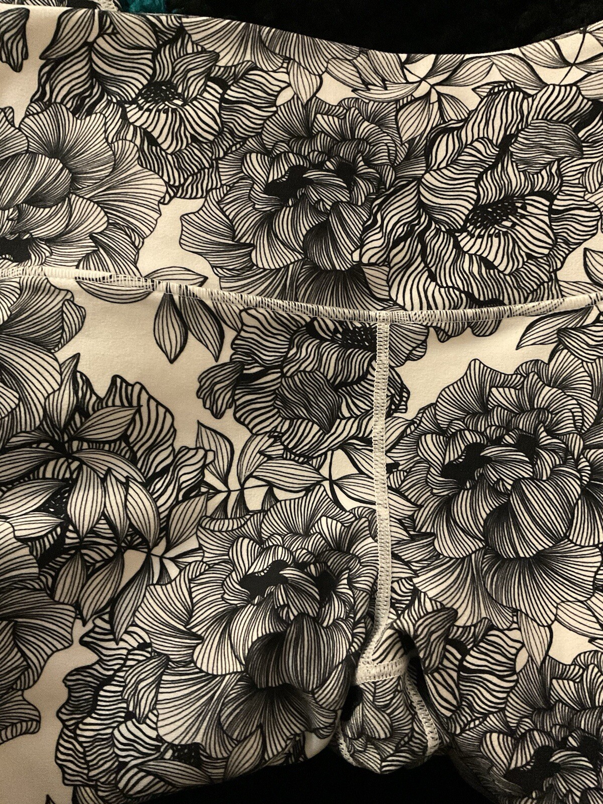 Balance Collection Black & White Stencil Floral Desi… - Gem