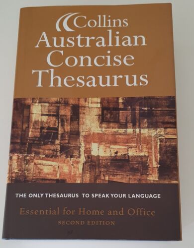 Collins Australian Concise Thesaurus -Second Edition - Large Hardcover ...