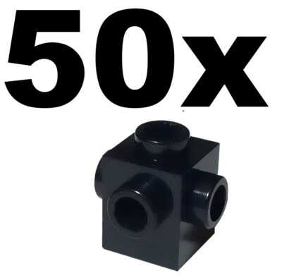 NEW LEGO - BRICKS - Modified - 1 x 1 - Studs on 4 Sides Black x 50 ...