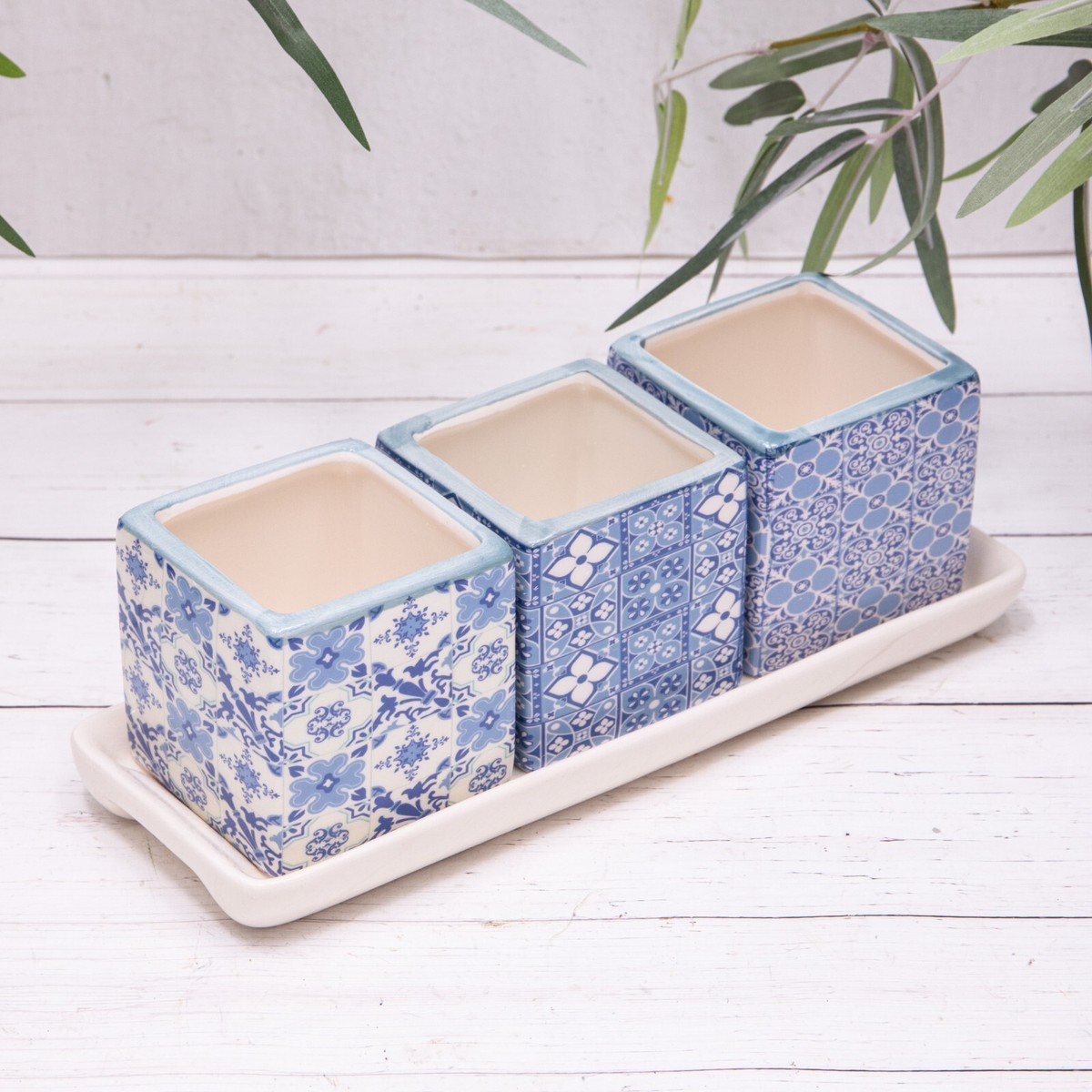 Square Ceramic Planters