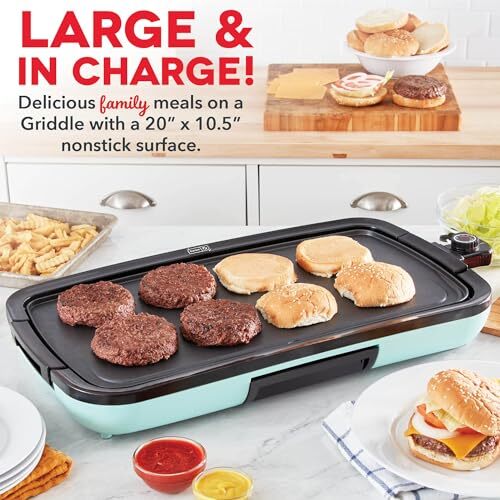 DASH Deluxe Everyday Griddle with Dishwasher Safe Removable Nonstick ...