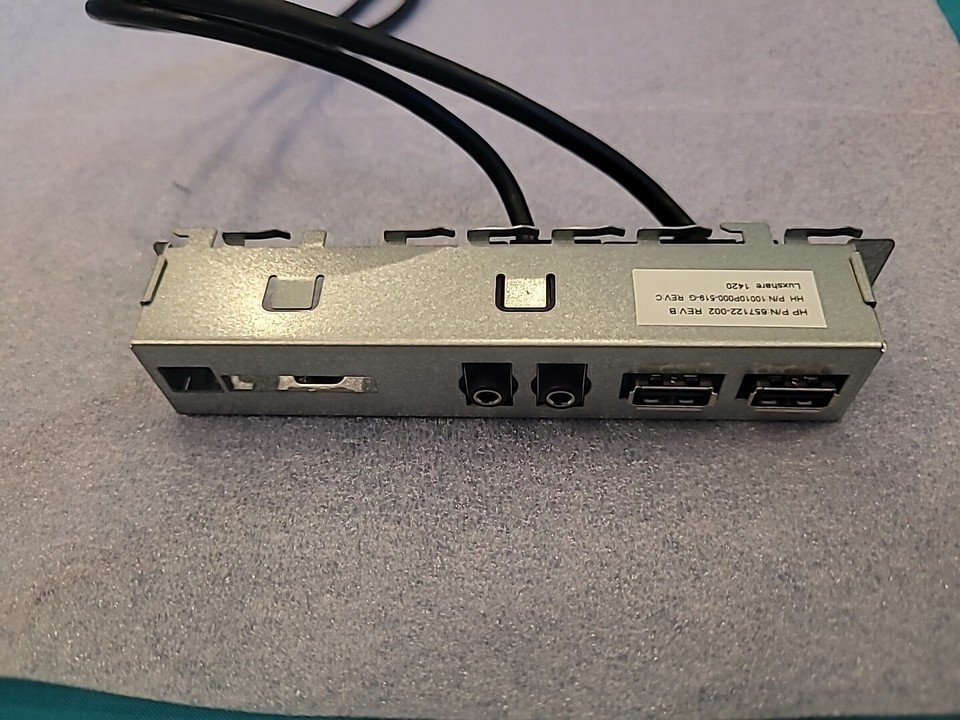 HP Pro 3500 USB / Audio Front I/O Panel w/ Cables 657122-002 Rev: B | eBay