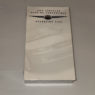 2000 CHRYSLER SEBRING CONVERTIBLE OPERATING TIPS VHS Tape | eBay