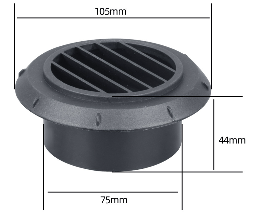 75mm Diesel Heater Ducting Kit with Y Connector for RV Camper Boat with ...