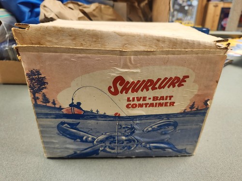 Vintage Shurlure Live Bait Container 1950’s with Box Fishing Lure ...