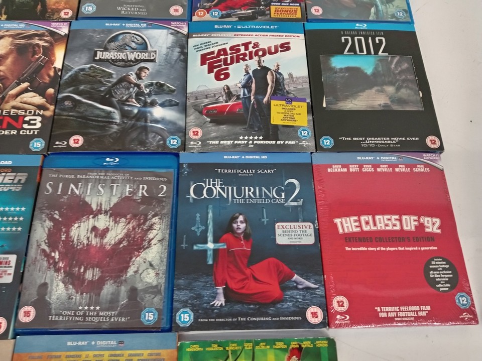 Job Lot Blu-Ray DVD Movie Night Bundle x38 Mixed Horror Action ...