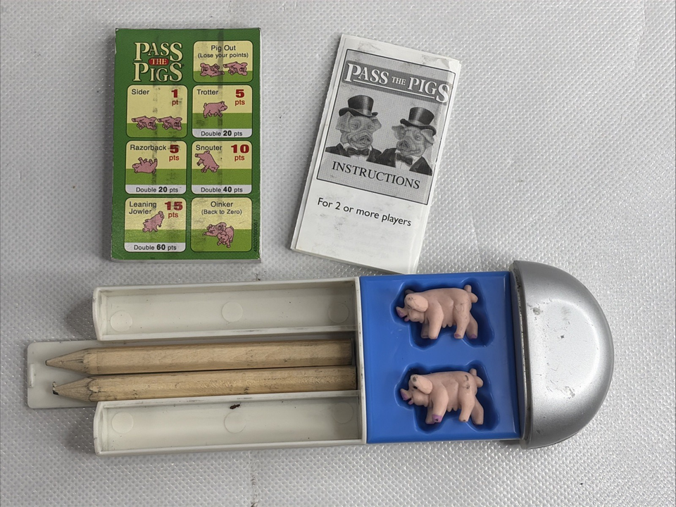 2009 Pass the Pigs Party Dice Game Gray Hard Shell Case - Complete | eBay