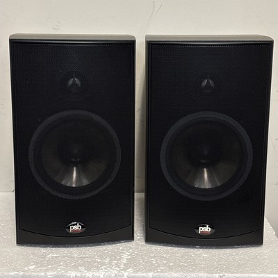 PSB Alpha B1 Black Bookshelf Speakers 90W 2-Way | eBay