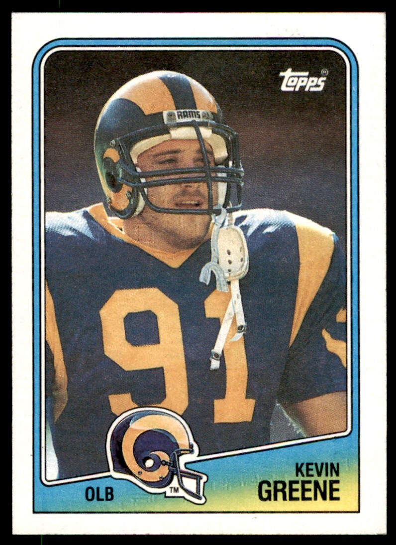 1988 Topps Kevin Greene RC Rookie * *Noles2148* Los Angeles Rams #300 ...