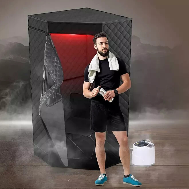 Therapod Portable Steam Sauna with Red Light Therapy | eBay