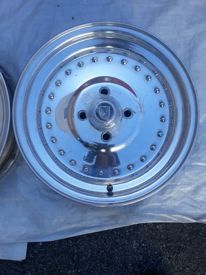 Center Line Auto Drag Wheels 15x3.5 4x4.25" Bolt Circle Pair 1995 And ...