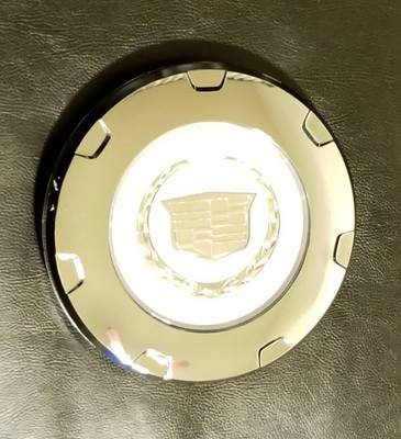 1xpc 2007-2015 cadlac escalade plain crest 22" wheel center cap chrome ...