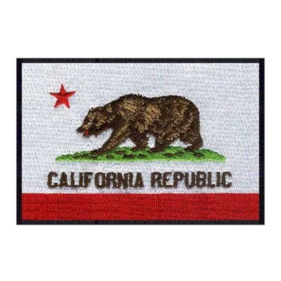 California State Flag Patch US USA Embroidered - Iron On/Sew On | eBay